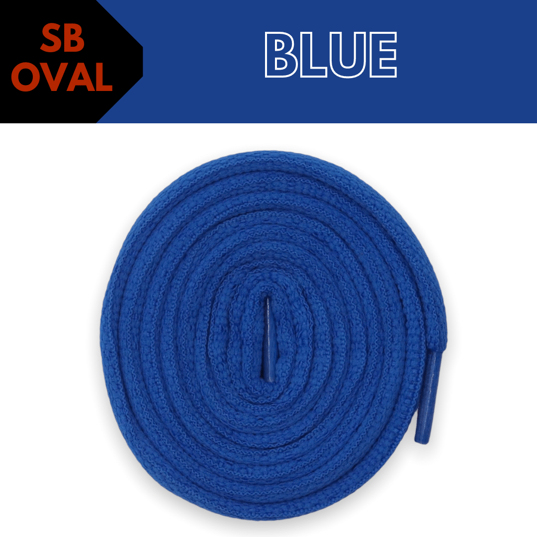 SHOP SB Dunk Laces | Basics Oval SB Laces Blue Laces - Slickies Laces